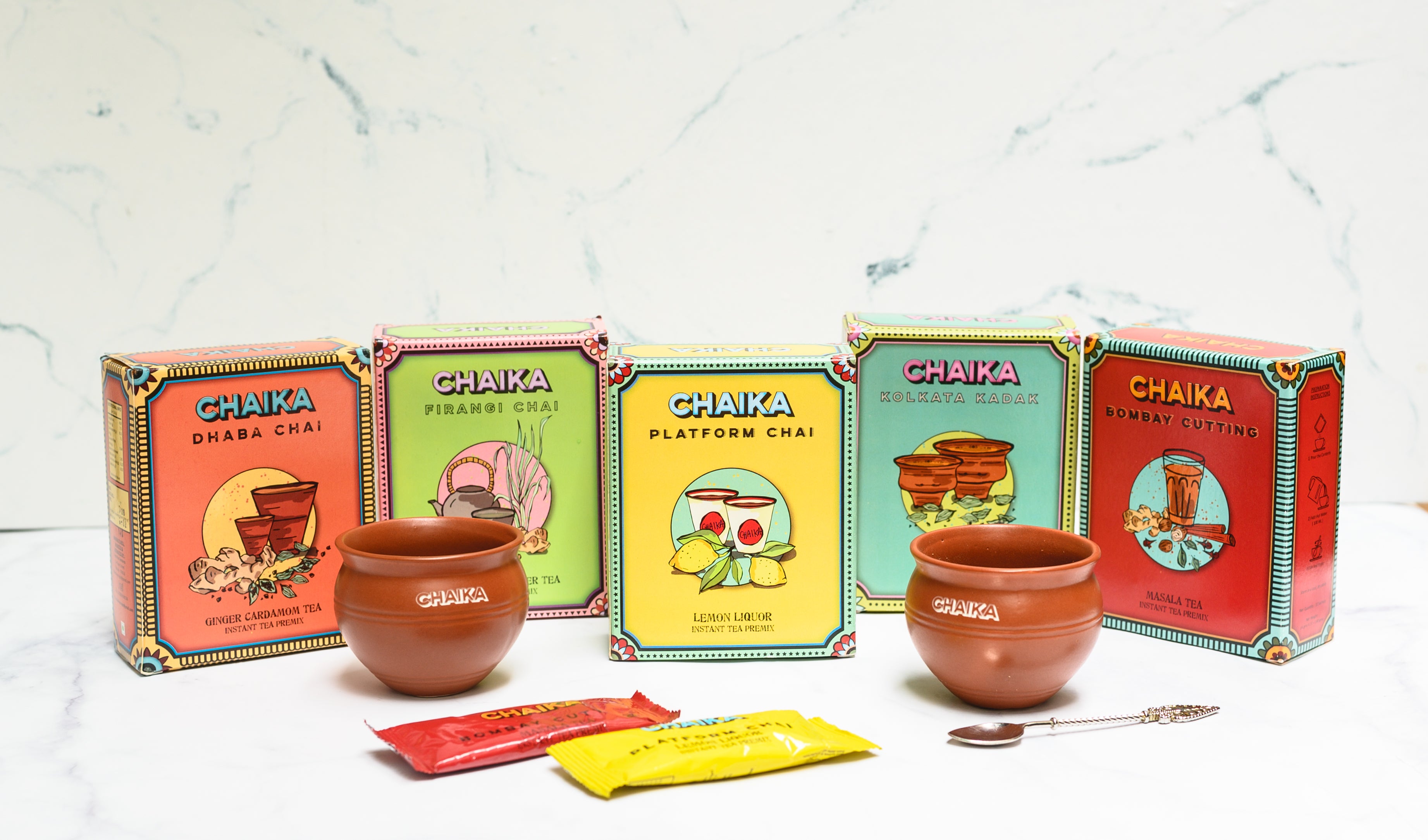 Flavoured Instant Tea Premix | Tea Sachets | Chaika